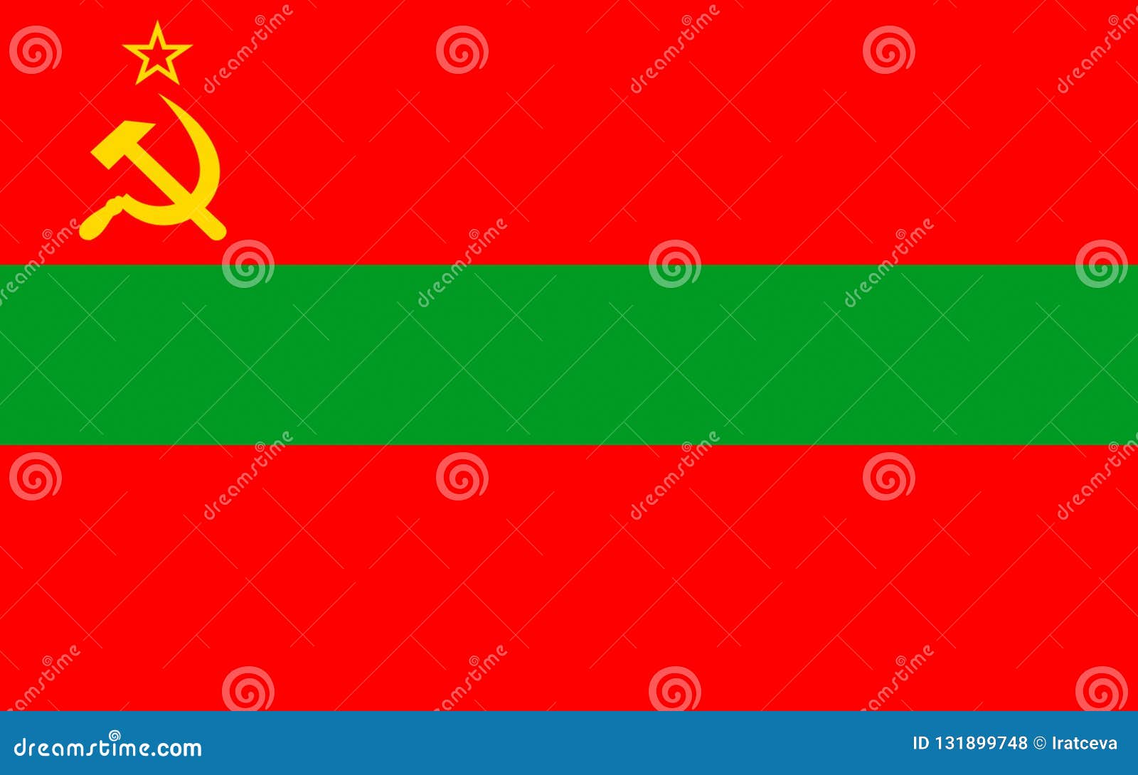 Flag of Transnistria stock illustration. Illustration of transdniester ...