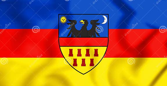 Flag of Transylvania. 3D Illustration Stock Illustration - Illustration ...