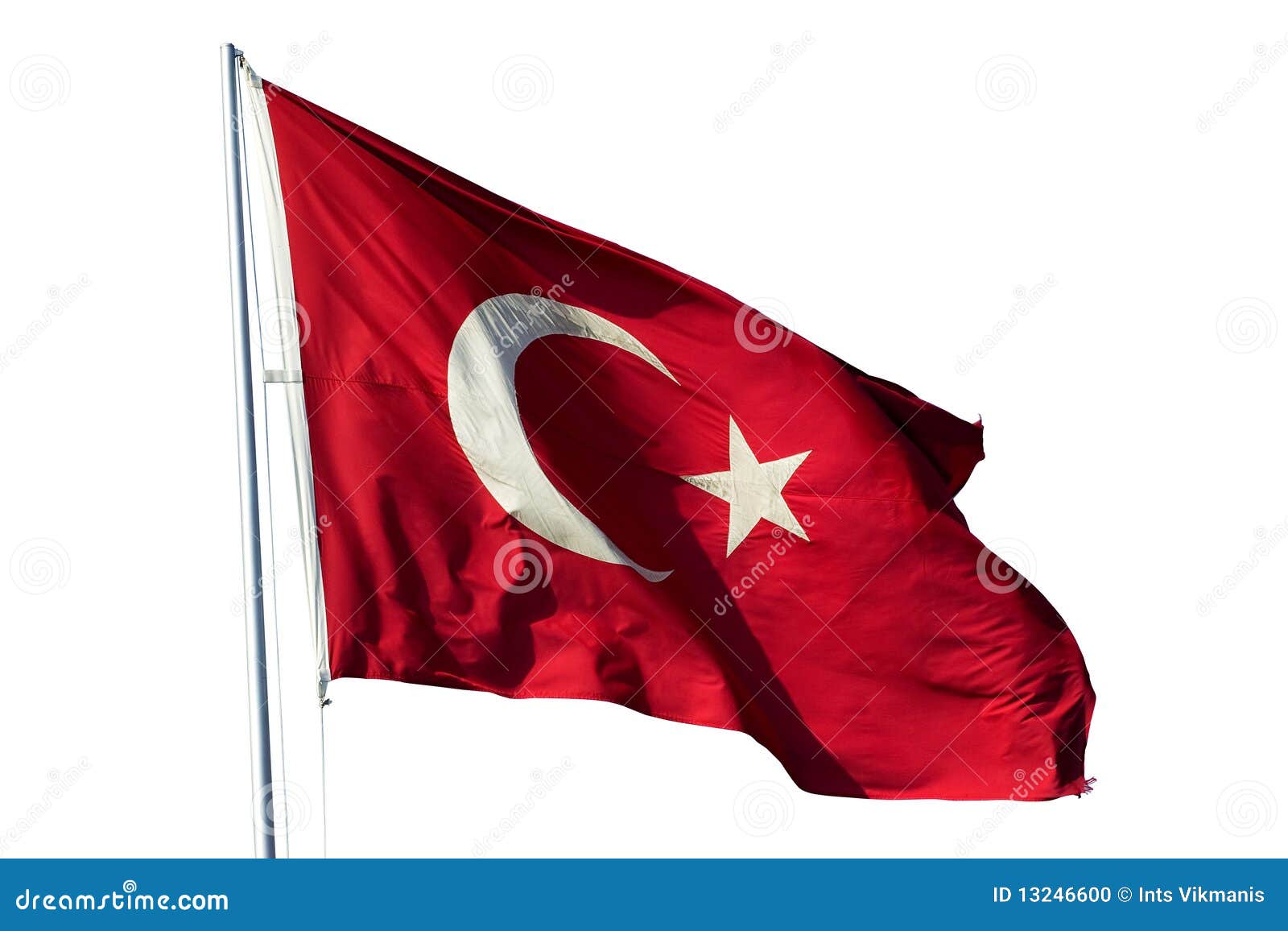 Flag of Turkey stock photo. Image of turkey, flagstaff - 13246600
