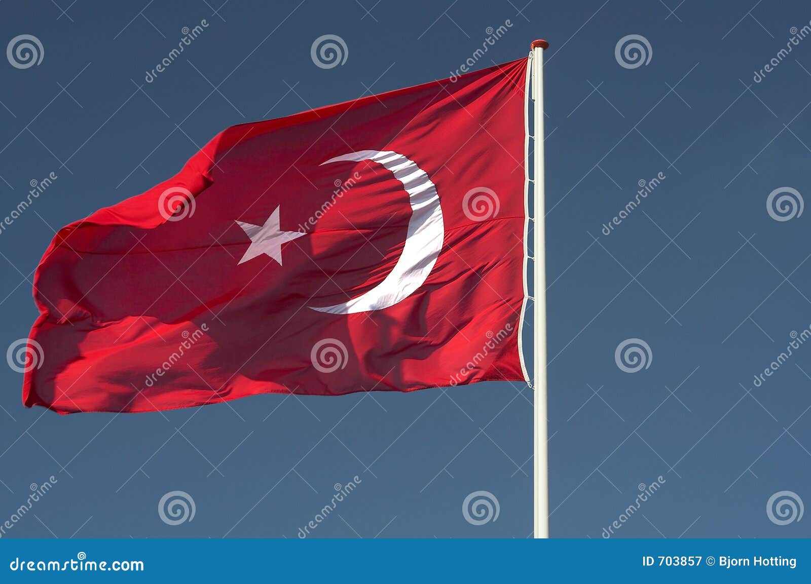 Flag turkey stock image. Image of star, countries, mideast - 703857