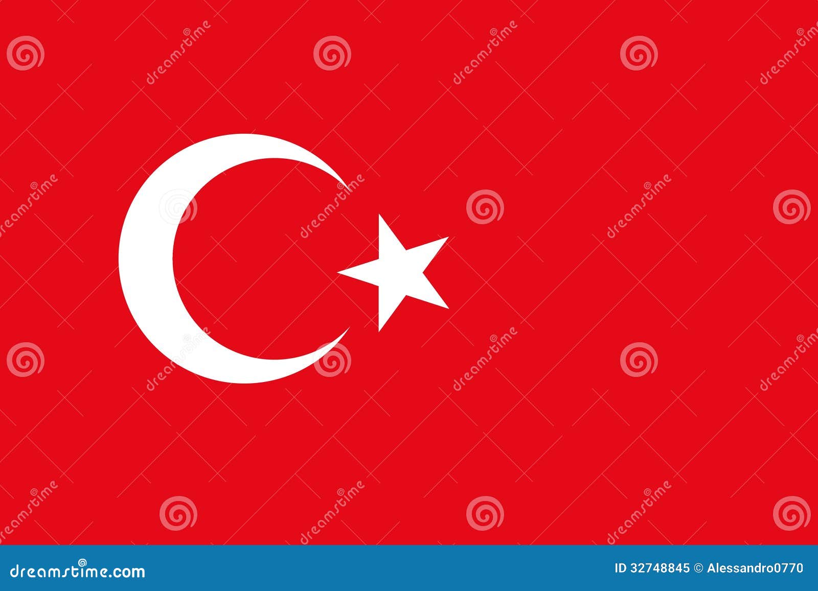 Flag of Turkey stock illustration. Illustration of nation - 32748845