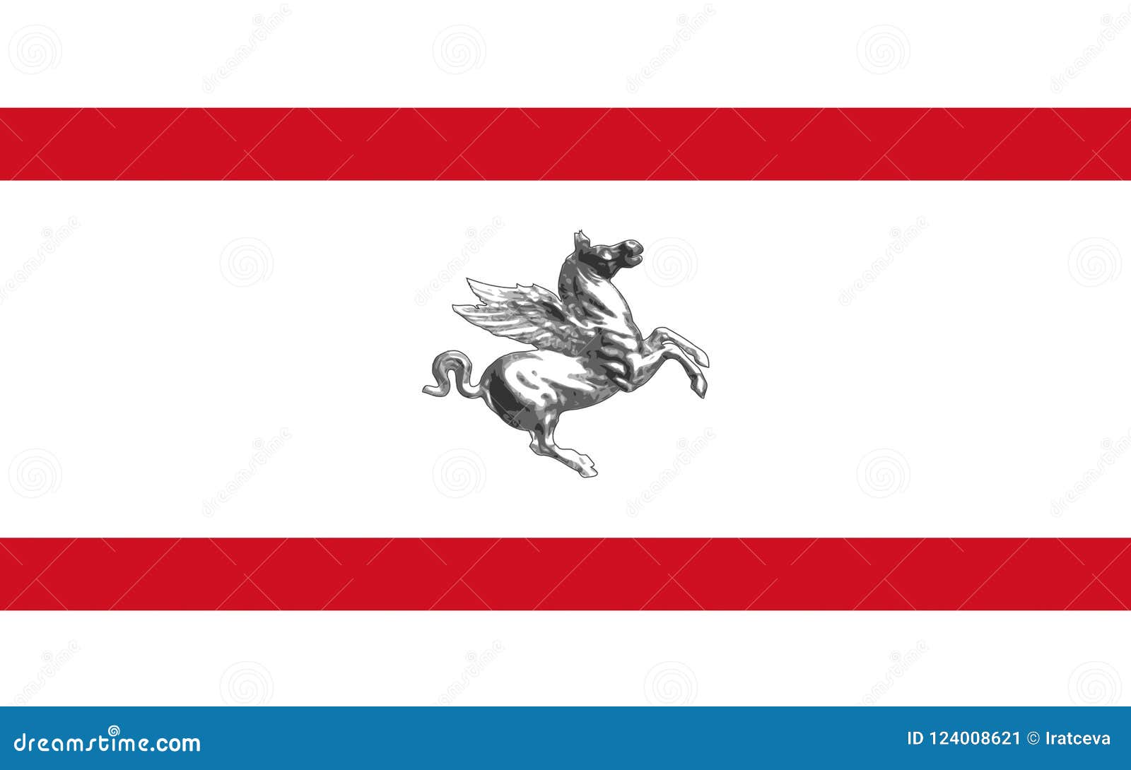 Flag of Tuscany, Italy stock illustration. Illustration of lucca ...