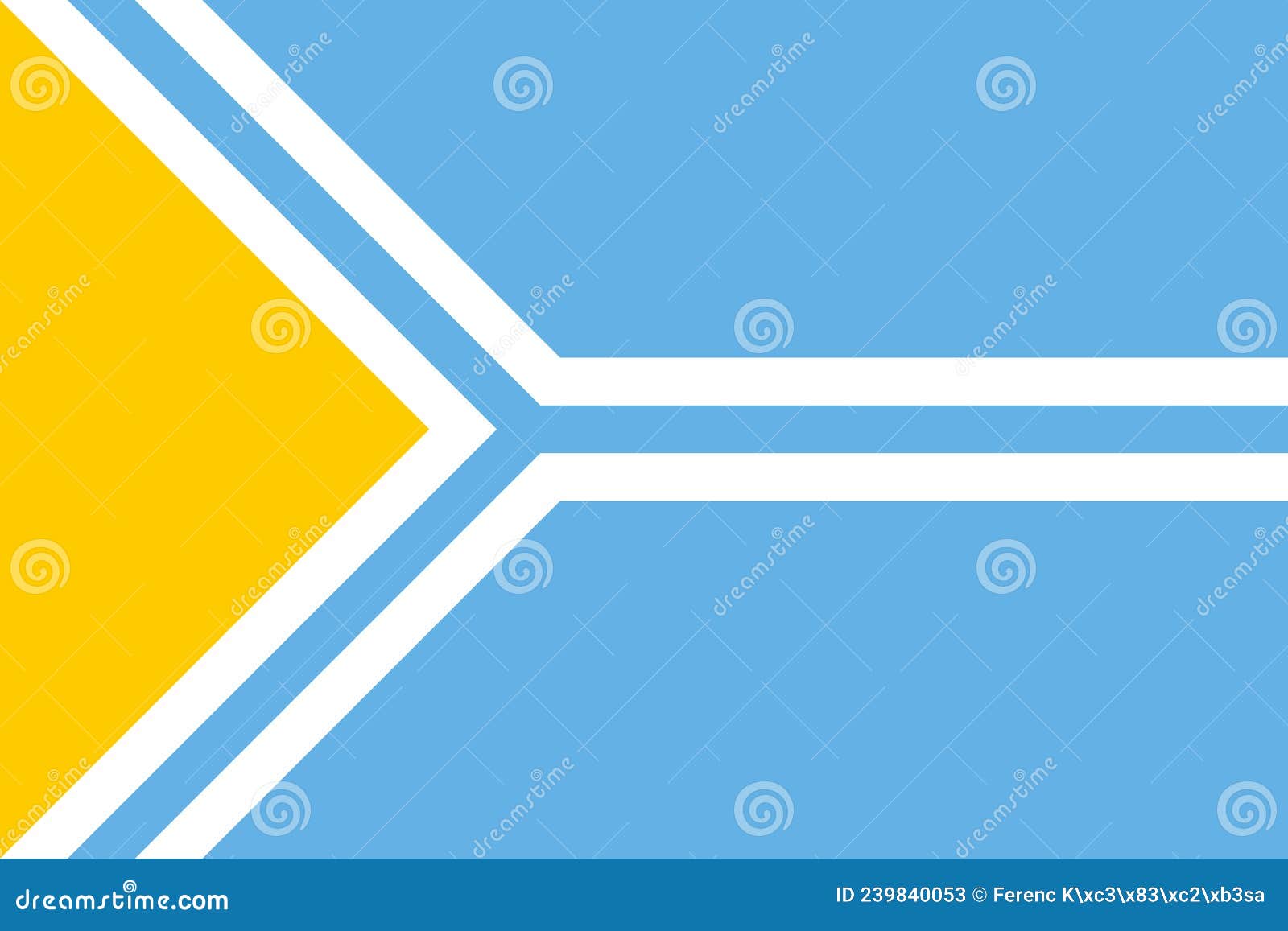 Flag Of Tuva Republic Map Vector Silhouette Illustration Isolated On ...