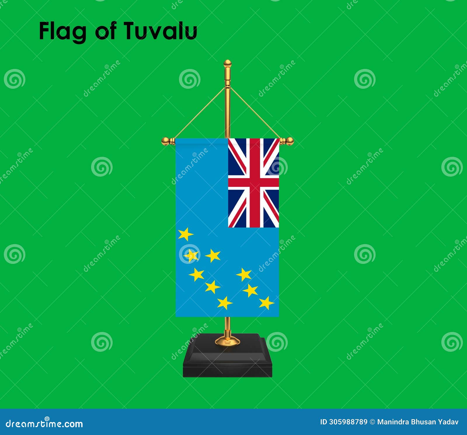 Flag of Tuvalu, Tuvalu Flag, National Flag of Tuvalu. Table Flag of ...