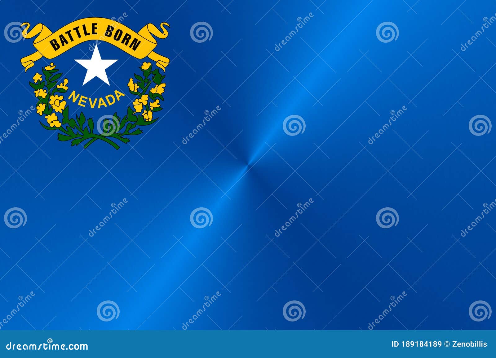 Flag of the U.S. State of Nevada in Traditional Colors. Texture of ...