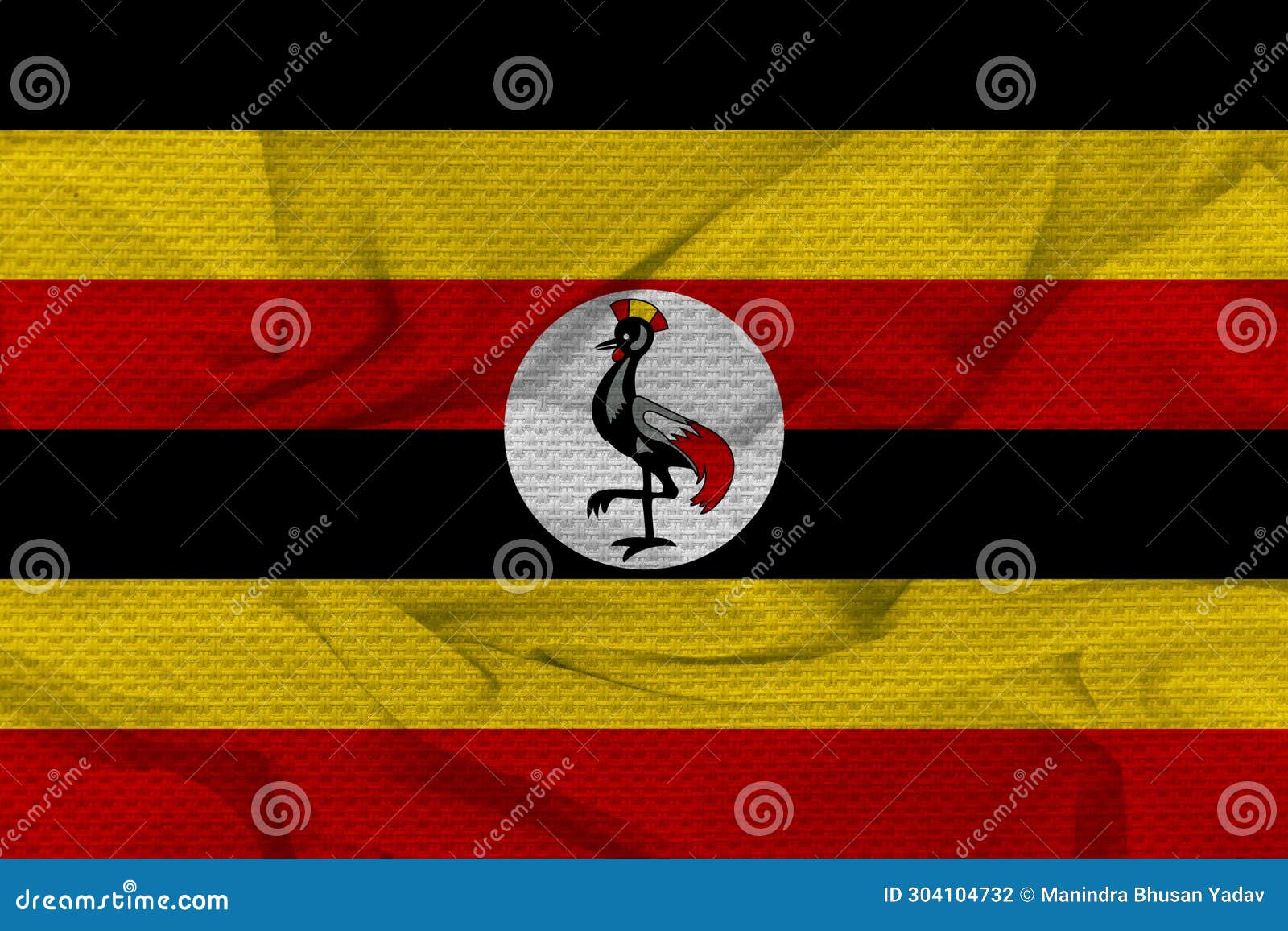 Flag of Uganda, Uganda Flag, National Symbol of Uganda Country.Fabric ...
