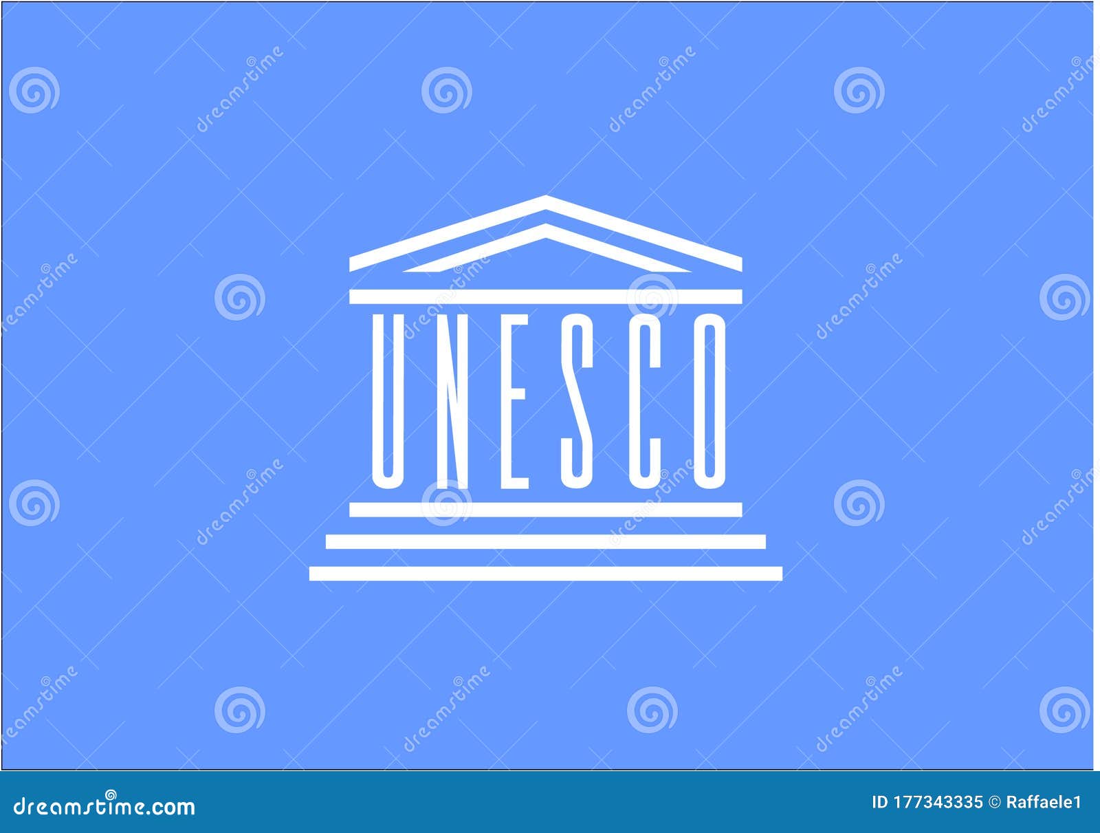 Flag of Unesco editorial image. Illustration of children - 177343335