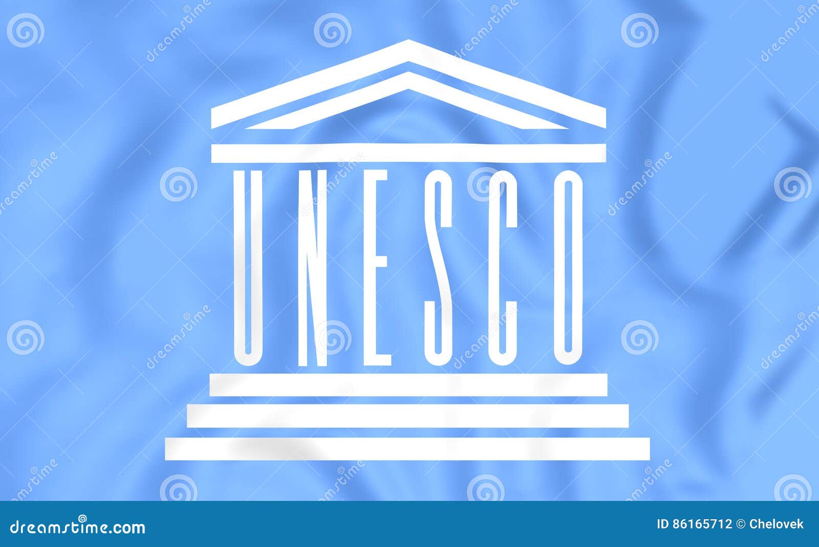 Flag of UNESCO editorial photography. Illustration of arms - 86165712