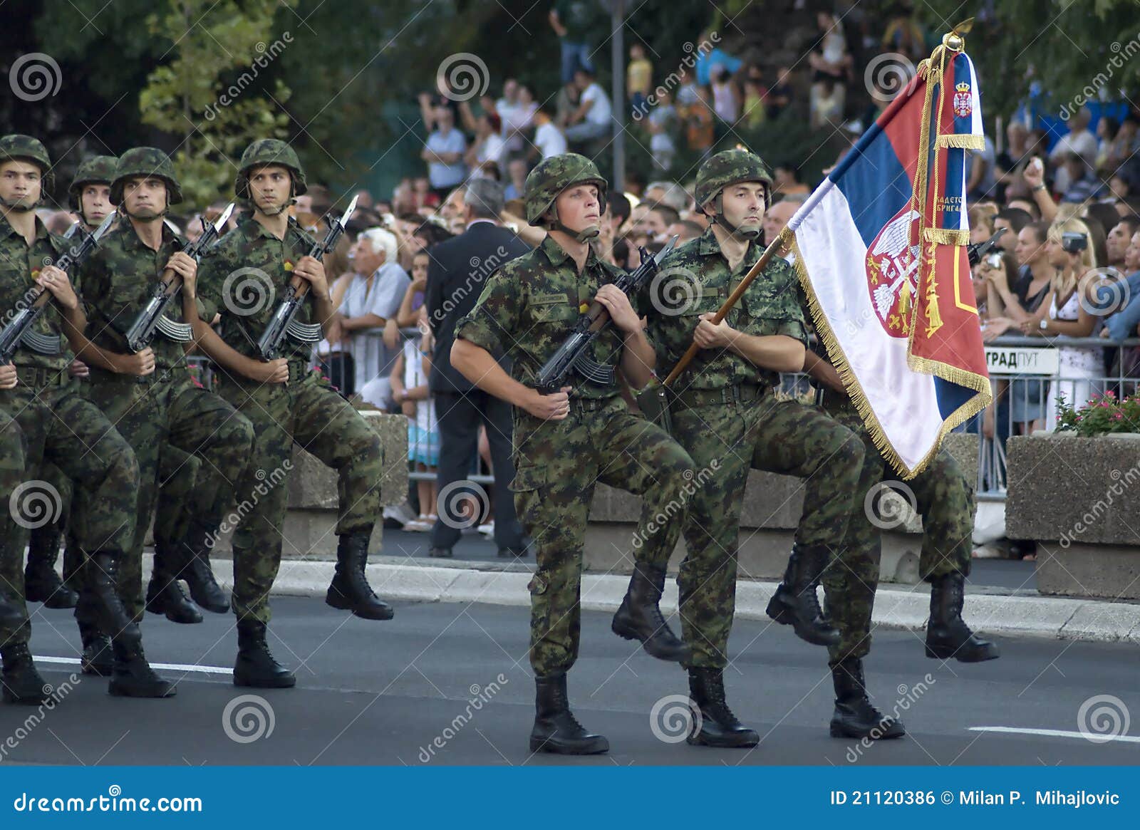 Flag unit in march editorial photo. Image of belgrade - 21120386