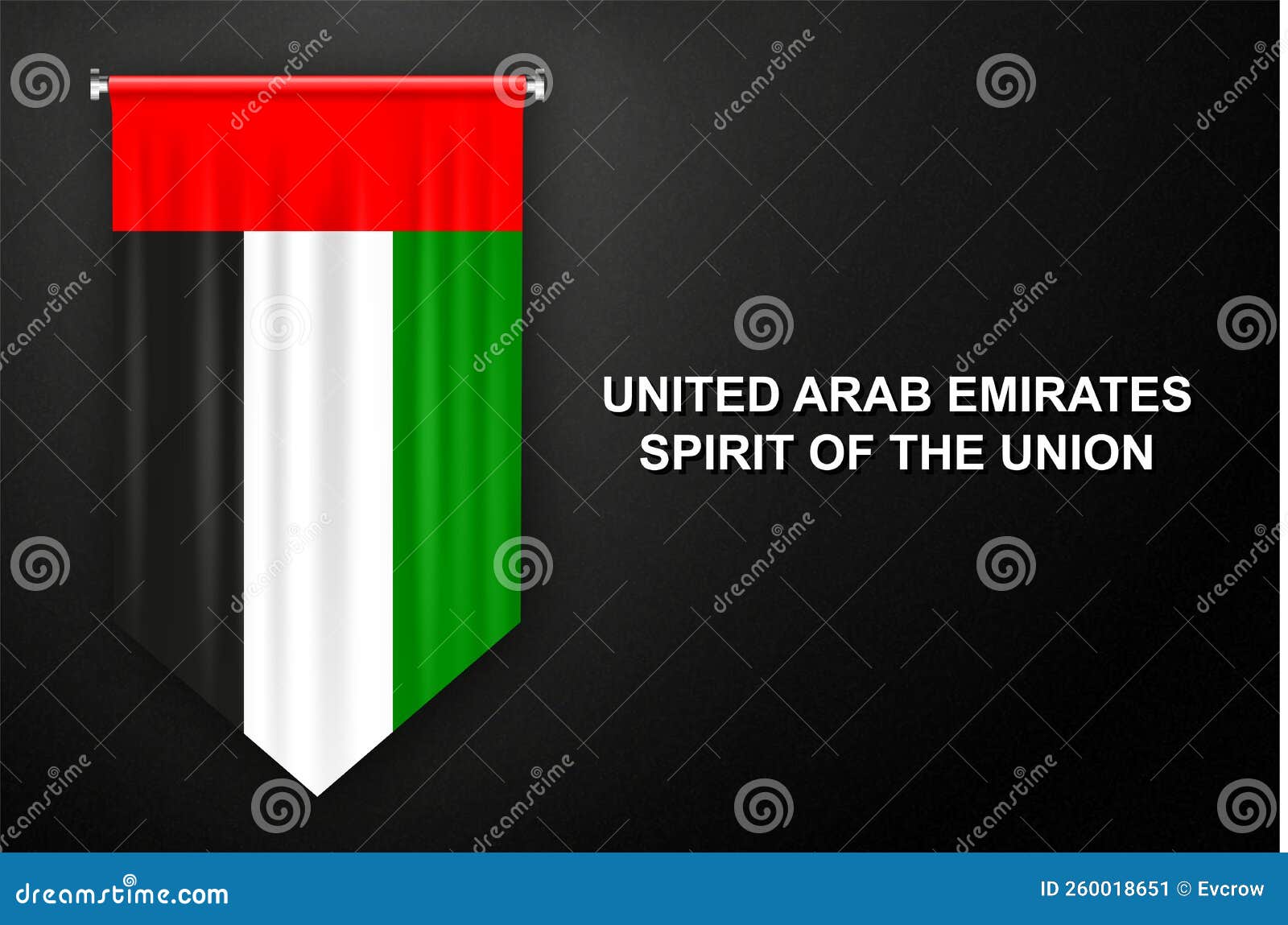 Flag Of United Arab Emirates Stock Illustration Illustration Of Arab