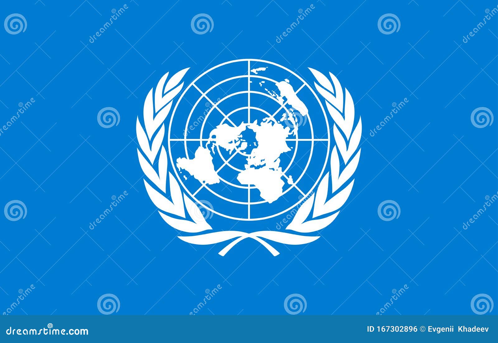 Flag of the United Nations editorial photo. Illustration of pattern ...
