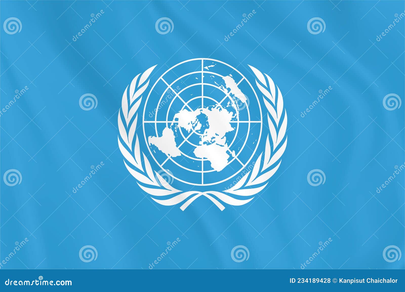 Flag of the United Nations. United Nations Flag Vector. UN Symbol ...