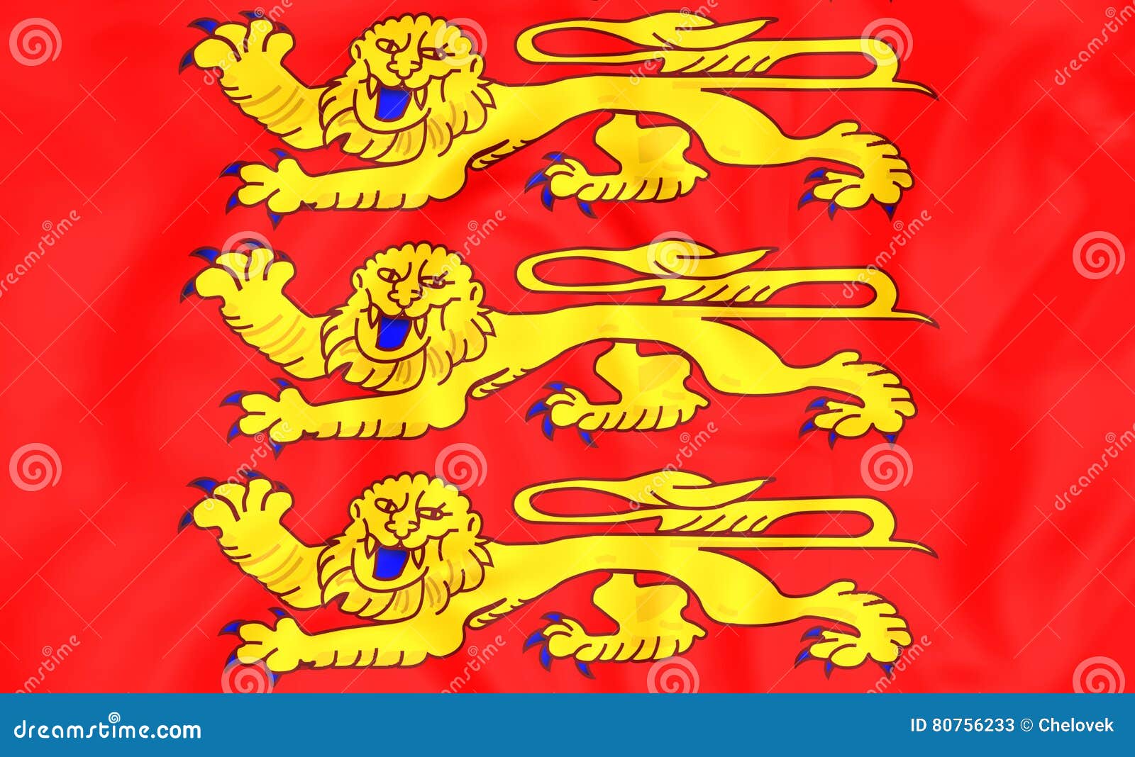 Flag of Upper Normandy, France. Stock Illustration - Illustration of symbol, horizontal: 80756233