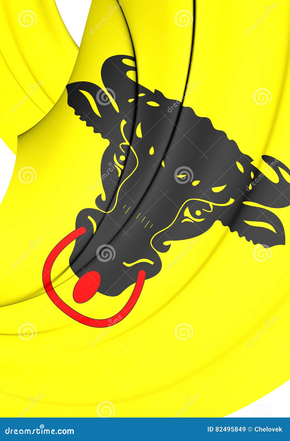 Flag of Uri Canton, Switzerland. Stock Illustration - Illustration of ...