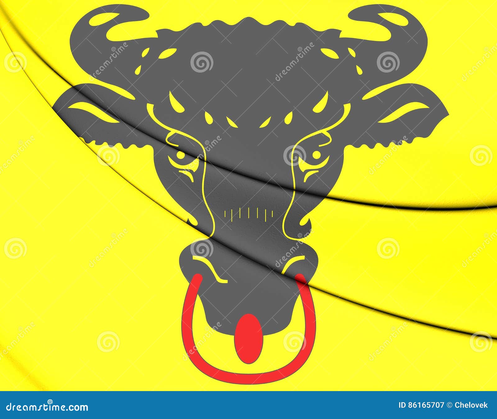 Flag of Uri Canton, Switzerland. Stock Illustration - Illustration of ...