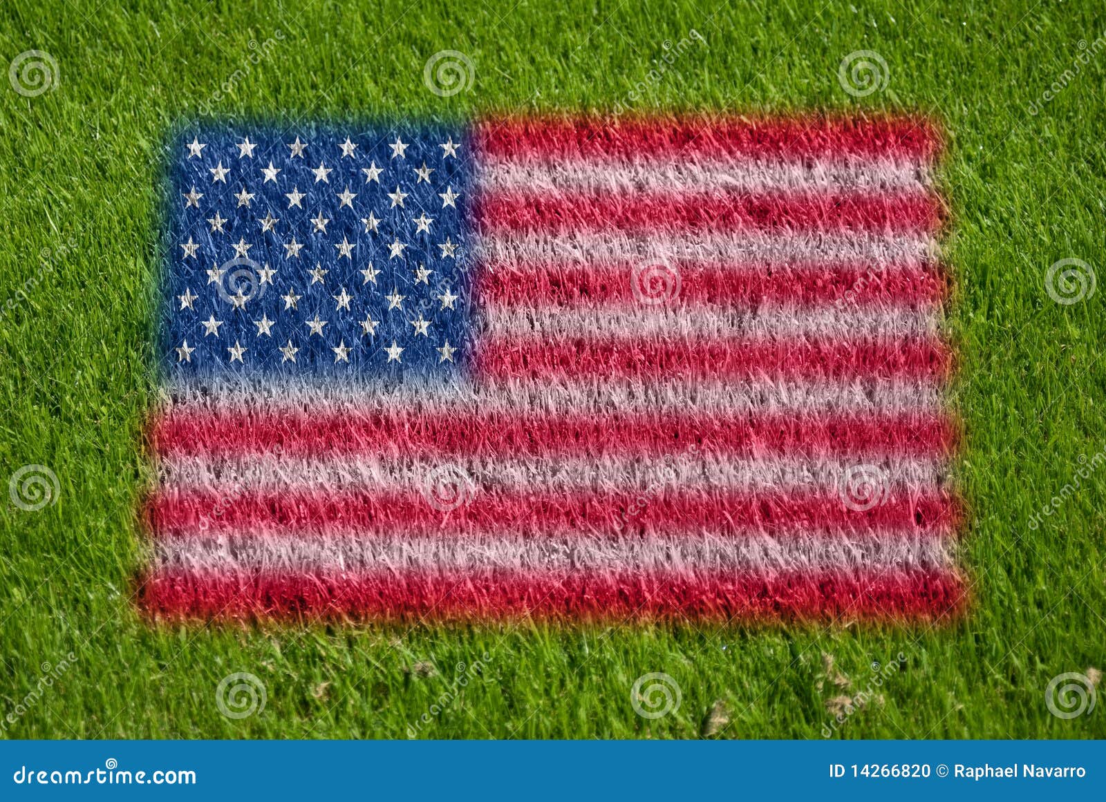 Flag of usa on grass stock photo. Image of star, play - 14266820