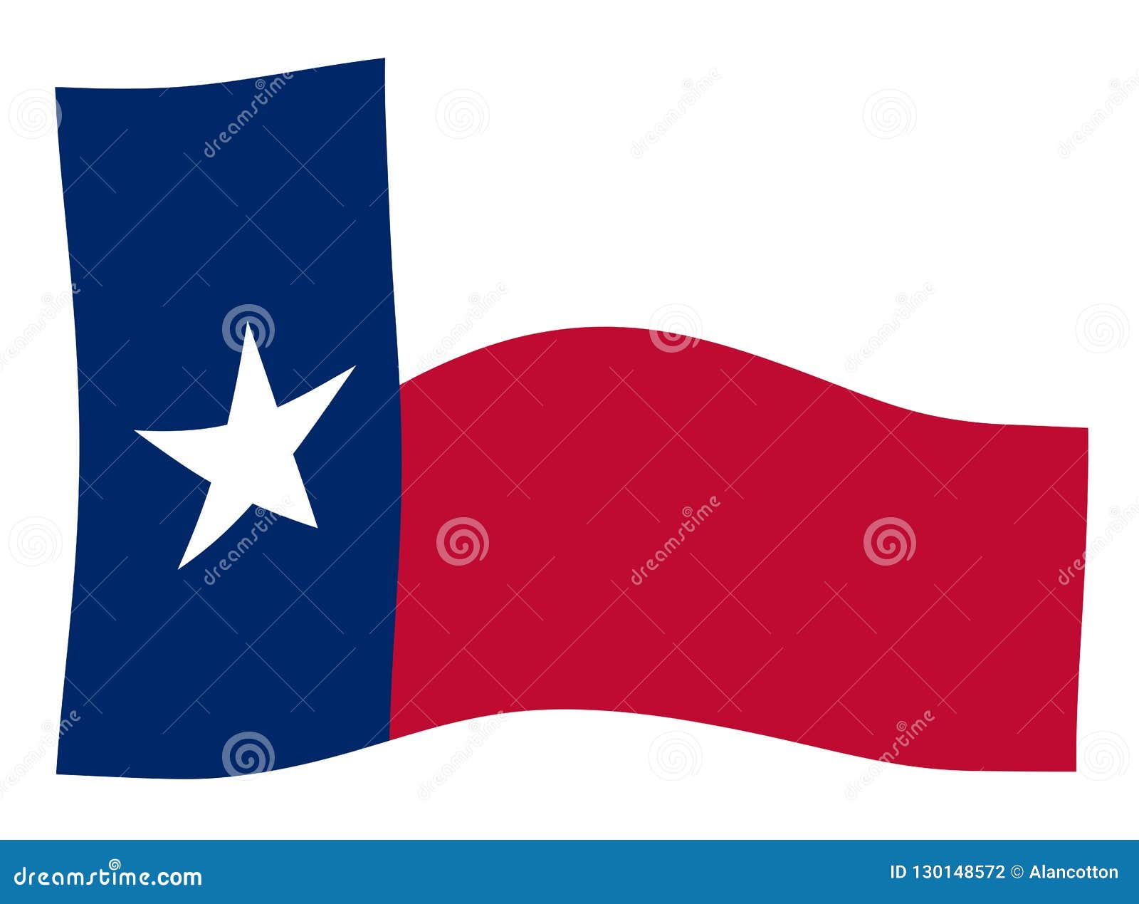 Texas State Flag Wave stock illustration. Illustration of flag - 130148572