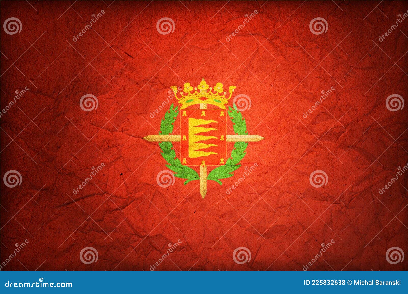 Flag of valladolid stock illustration. Illustration of geography ...