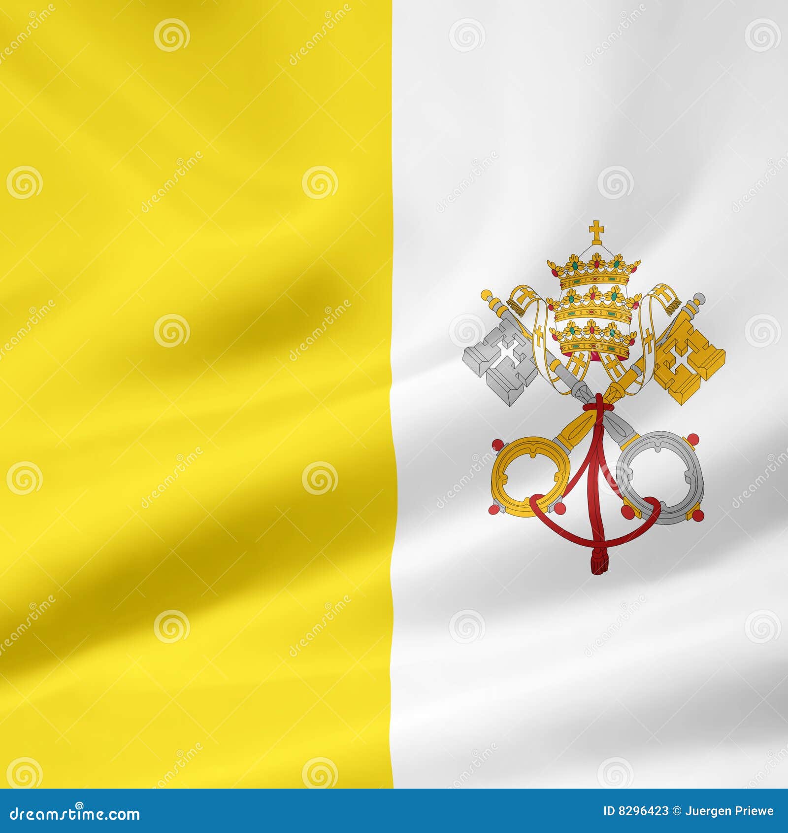 Flag of the Vatican City stock illustration. Illustration of flag - 8296423