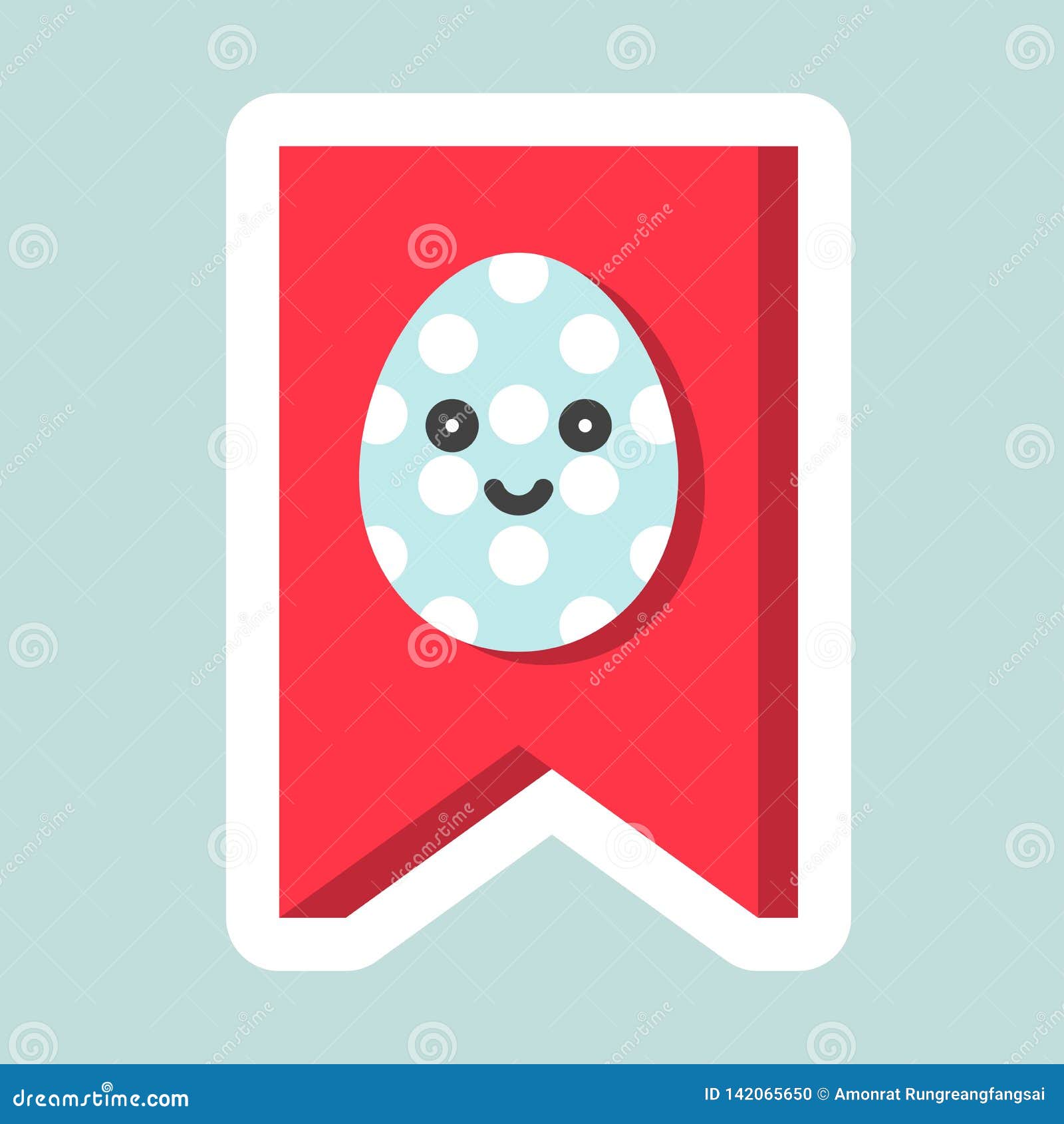 Flag Vector Icon, Easter and Spring Flat Sticker Stock Vector ...