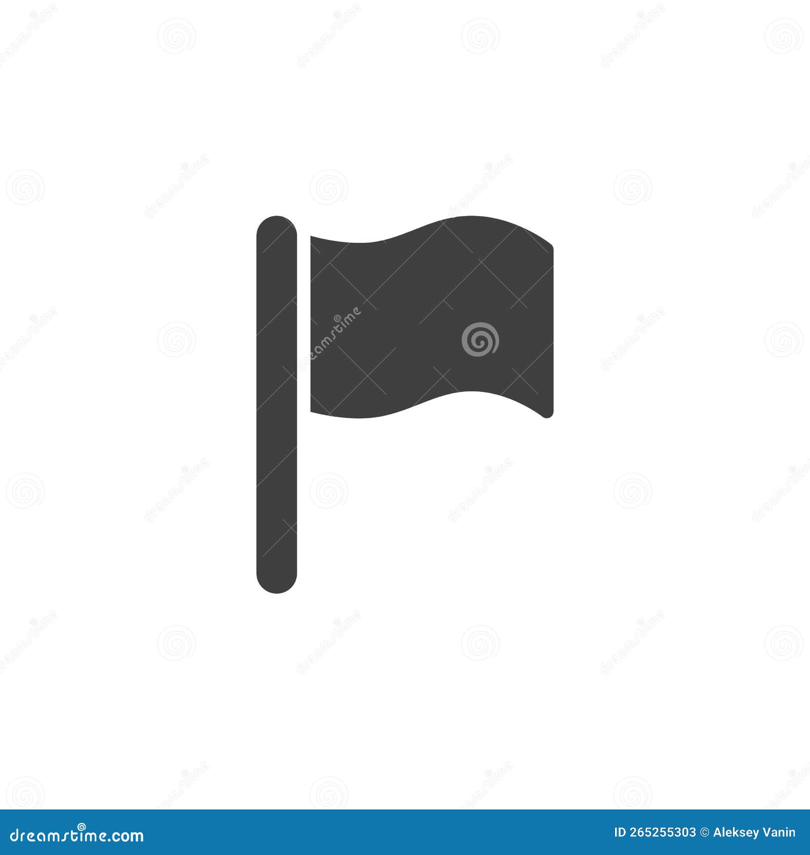 Flag vector icon stock vector. Illustration of symbol - 265255303