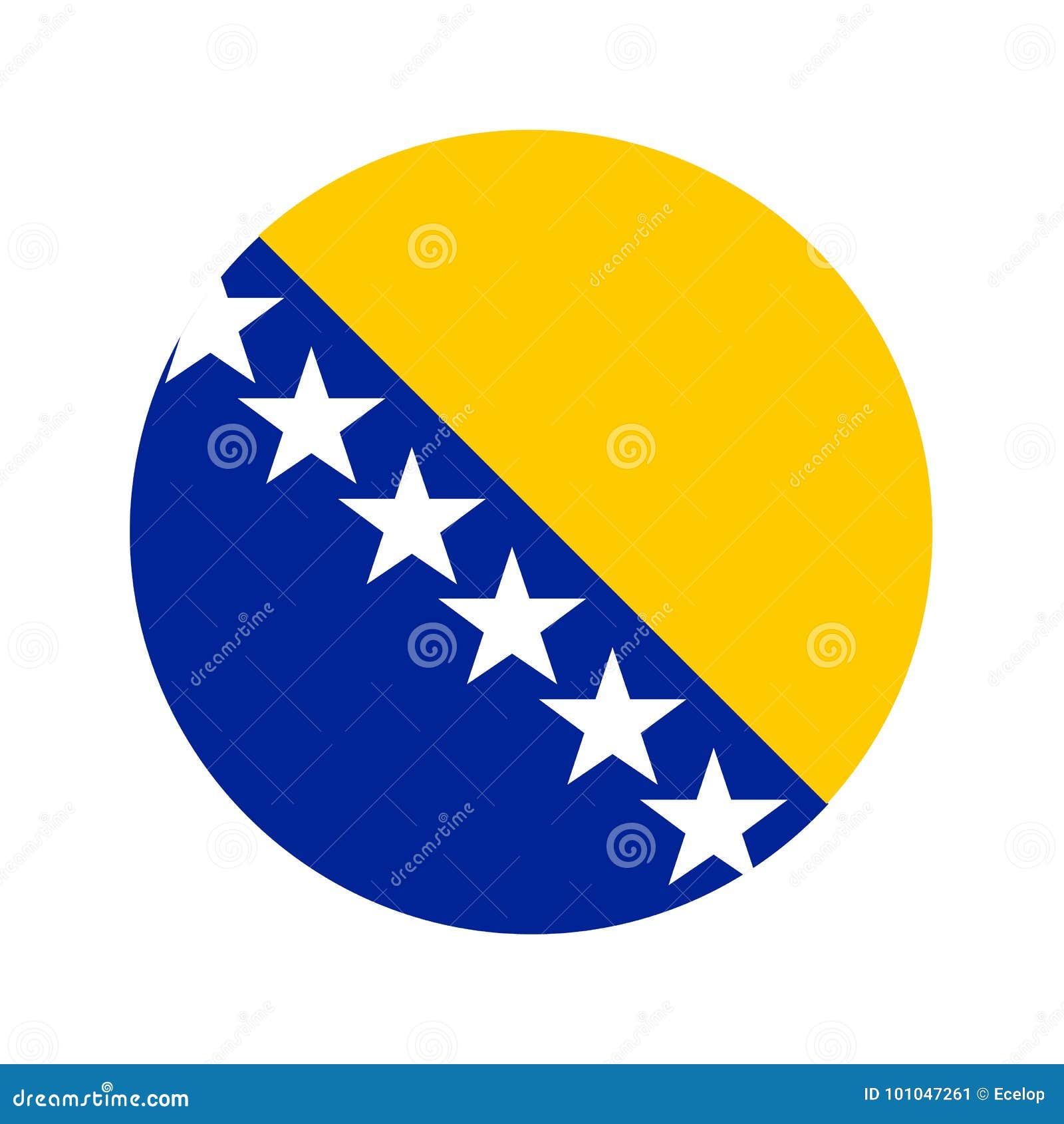 Circular world Flag stock vector. Illustration of country - 101047261