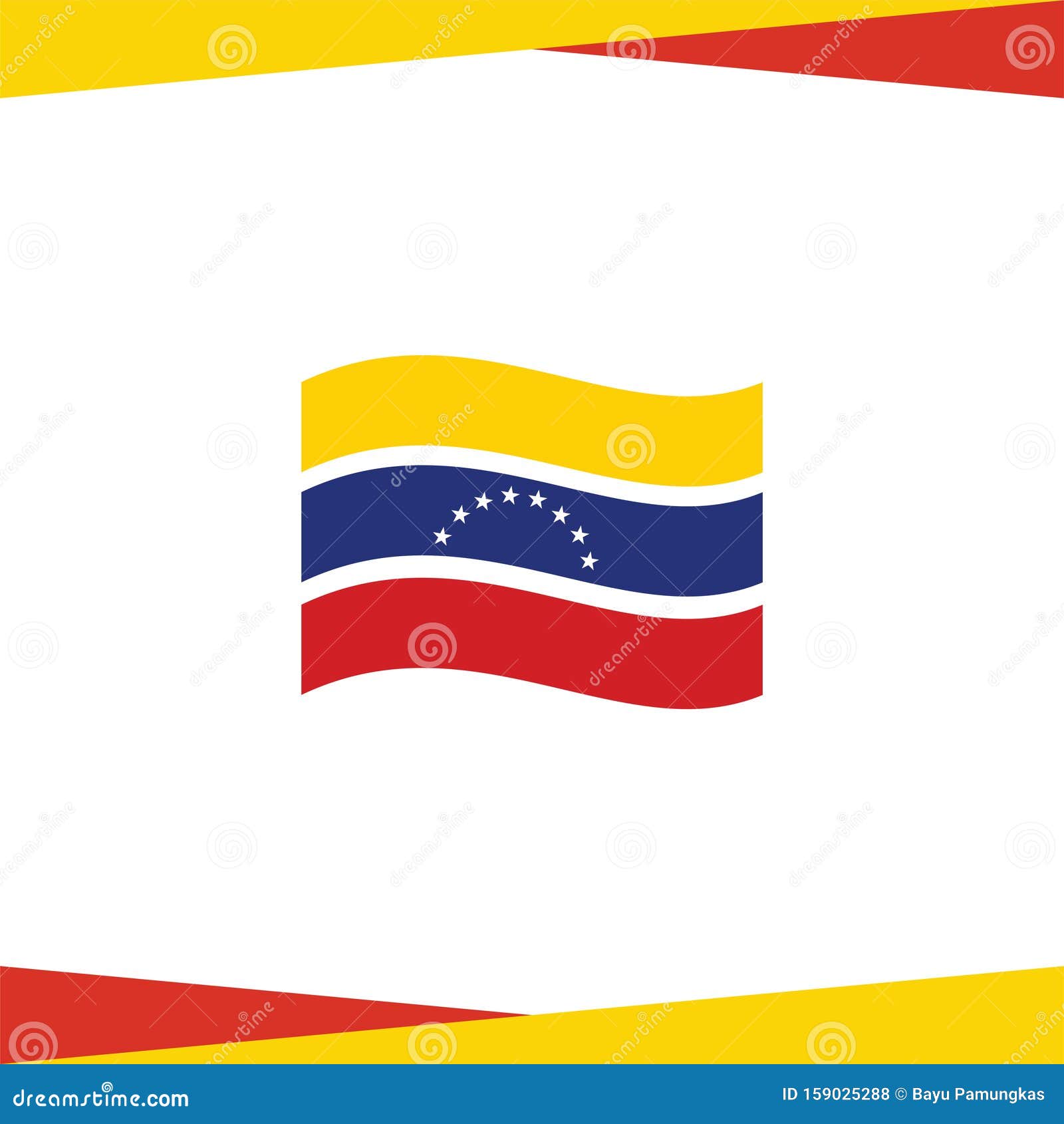 Flag of Venezuela Logo Icon Stock Vector - Illustration of freedom ...