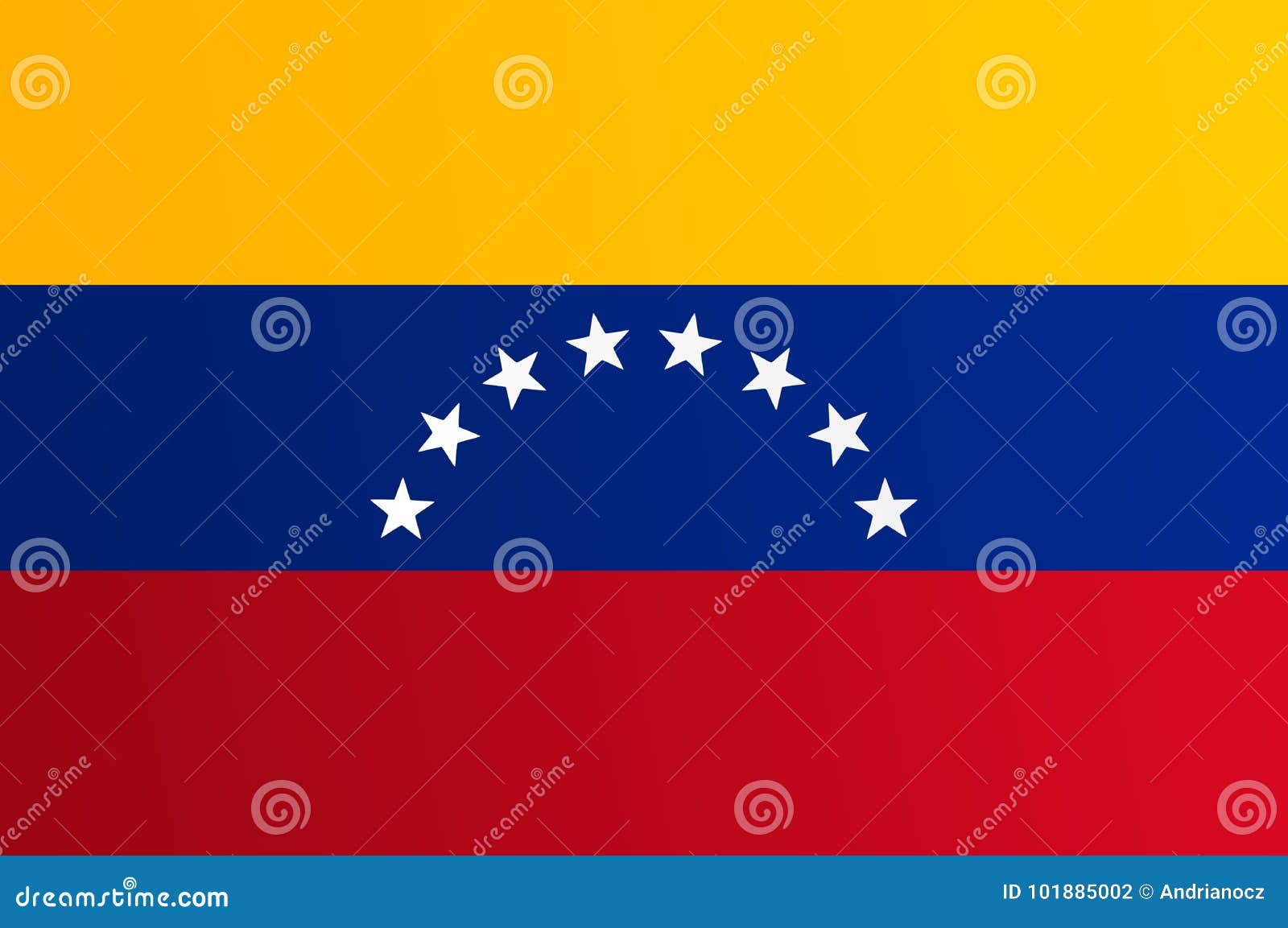 Flag of Venezuela with Transition Color - Vector Image Stock Vector ...