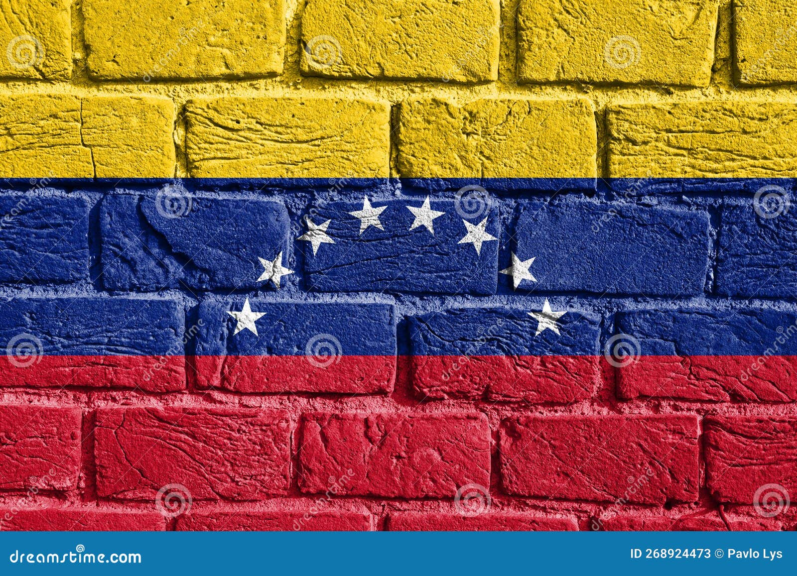 Flag of Venezuela on the Wall Stock Image - Image of sign, flag: 268924473