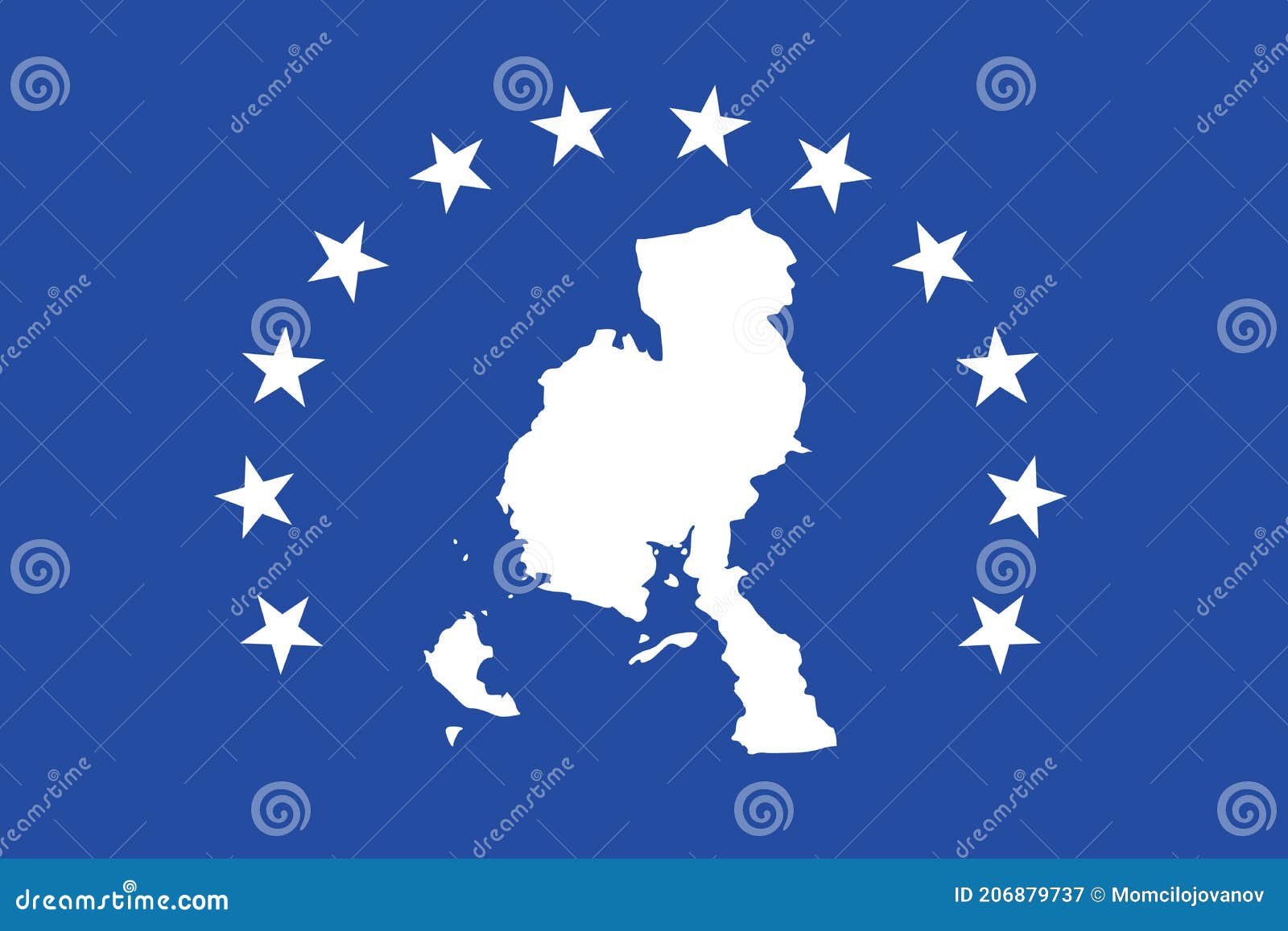 3D Flag Of Guna Yala District. Stock Photo | CartoonDealer.com #213191904