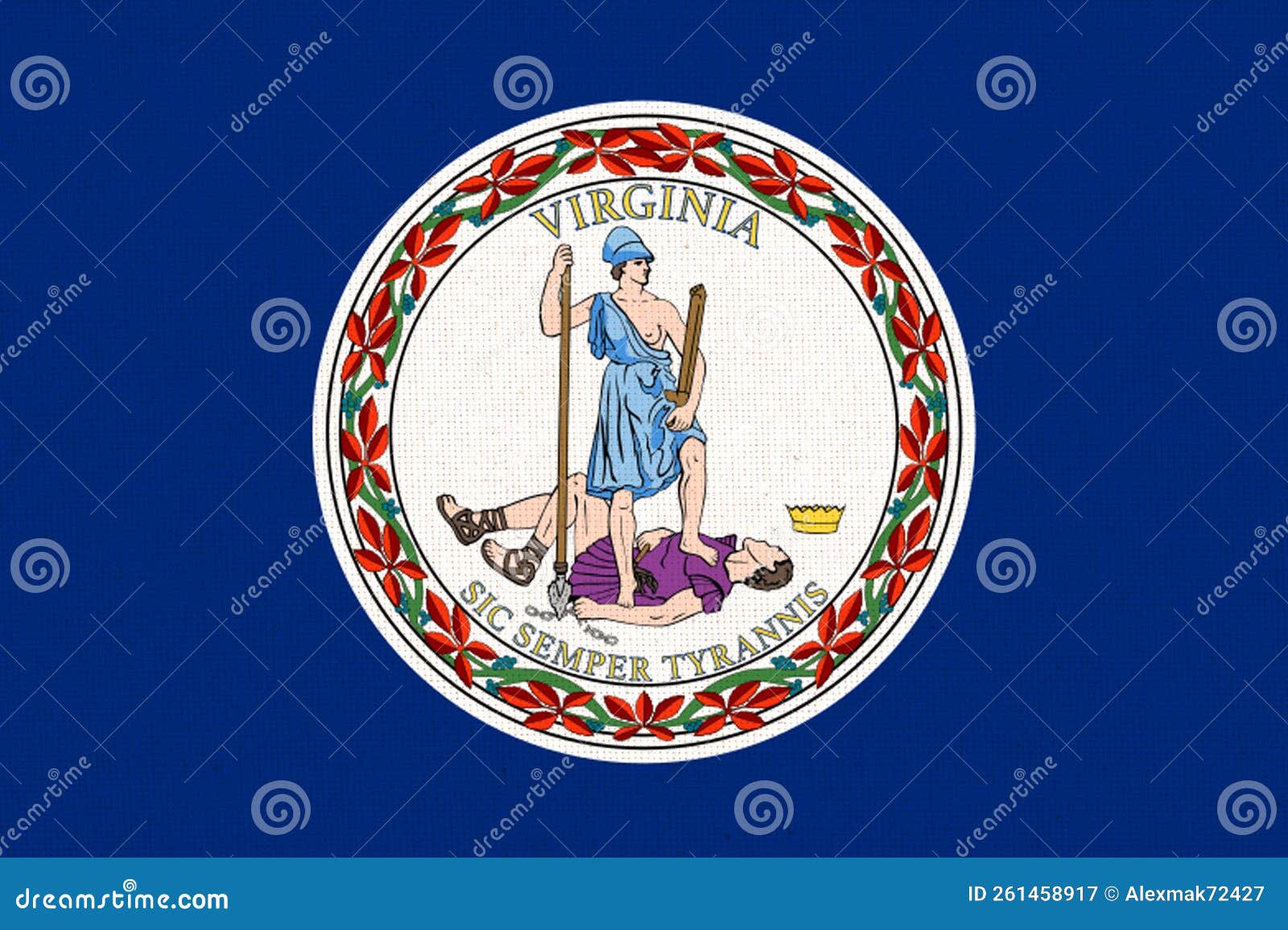 Flag of Vermont. Flag of American State Vermont Stock Image - Image of ...