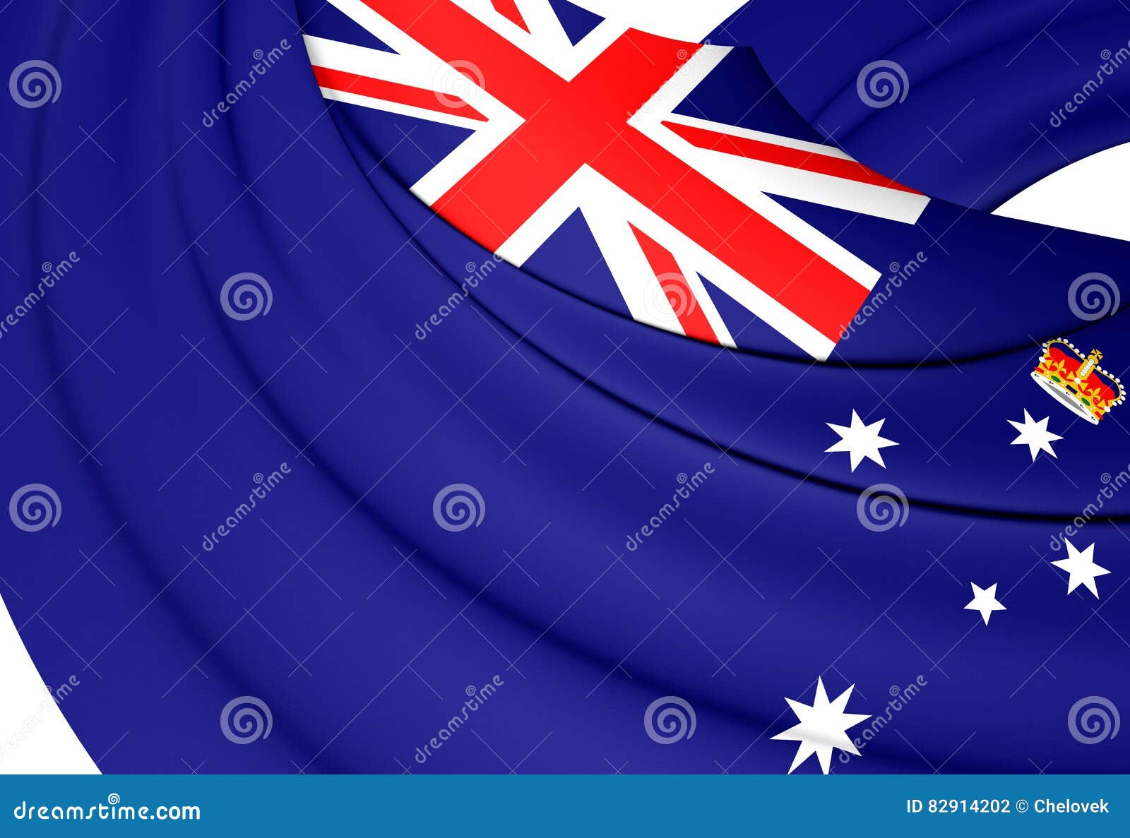Flag of Victoria, Australia. Stock Illustration - Illustration of full ...