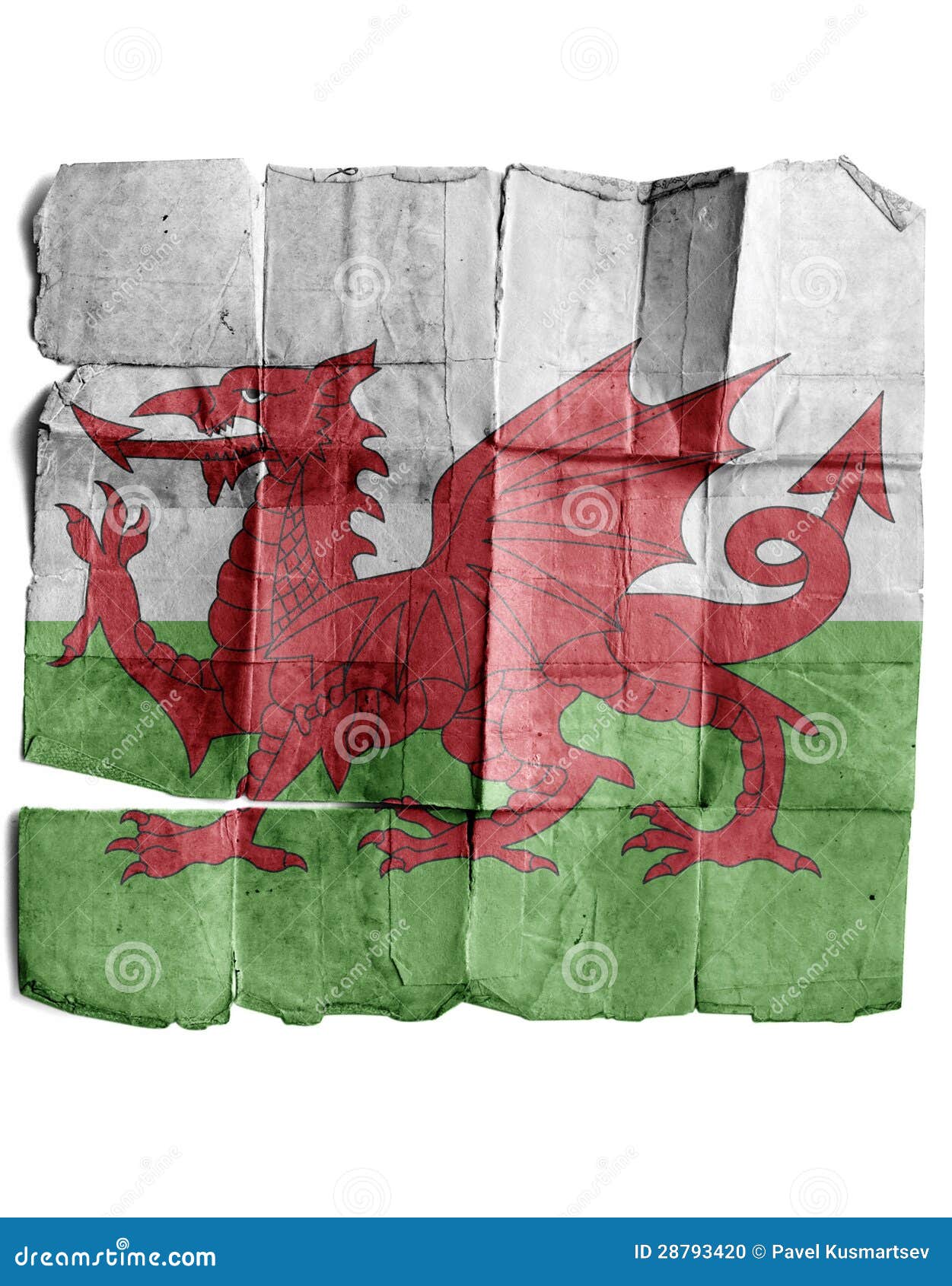 Flag of Wales stock photo. Image of vintage, antique - 28793420