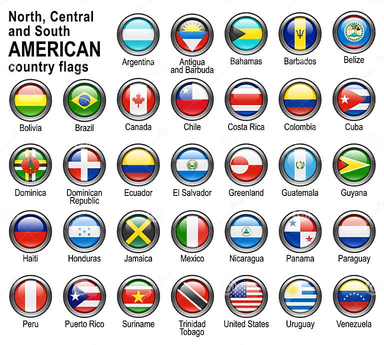 Flag web buttons stock vector. Illustration of color, country - 4423285