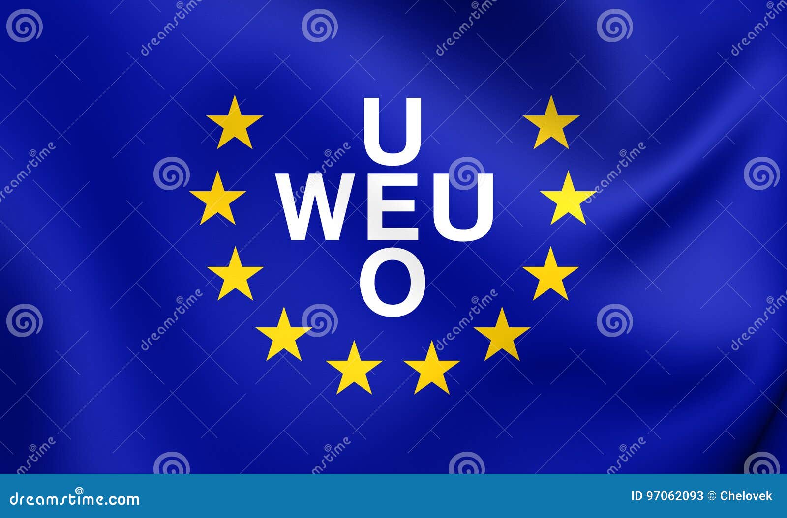 Flag of Western European Union 1954-2011 Stock Illustration ...