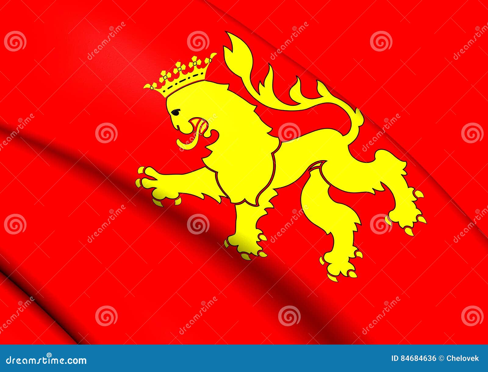 Flag of Zaragoza City, Spain. Stock Illustration - Illustration of ...