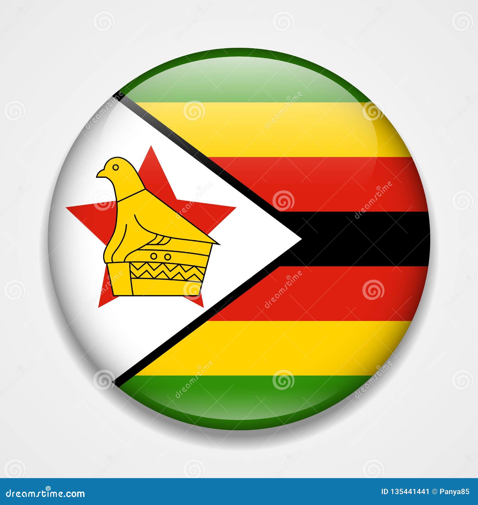 Zimbabwe Round Logos. Vector Illustration | CartoonDealer.com #205068188