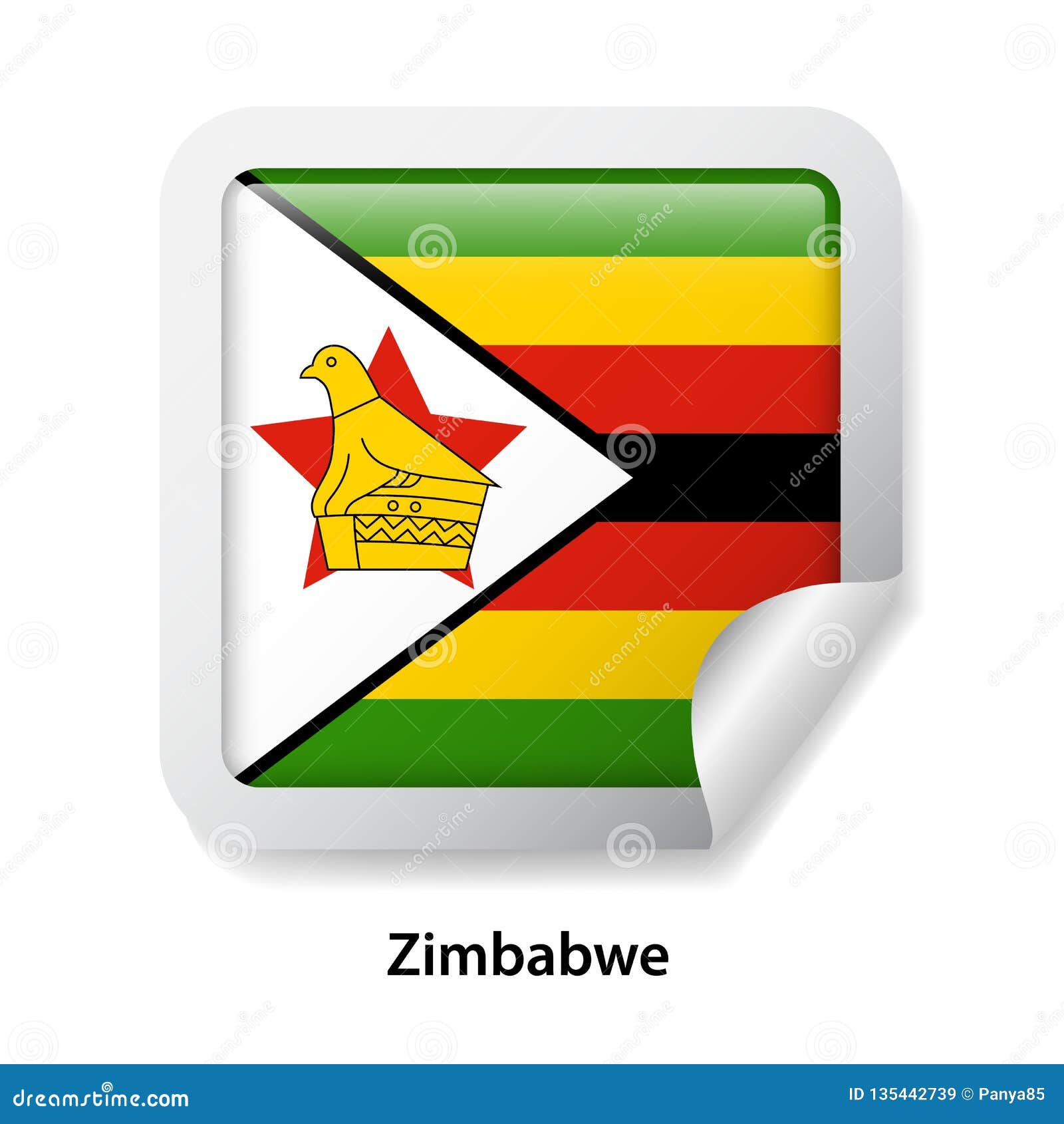 Zimbabwe Round Logos. Vector Illustration | CartoonDealer.com #205068188