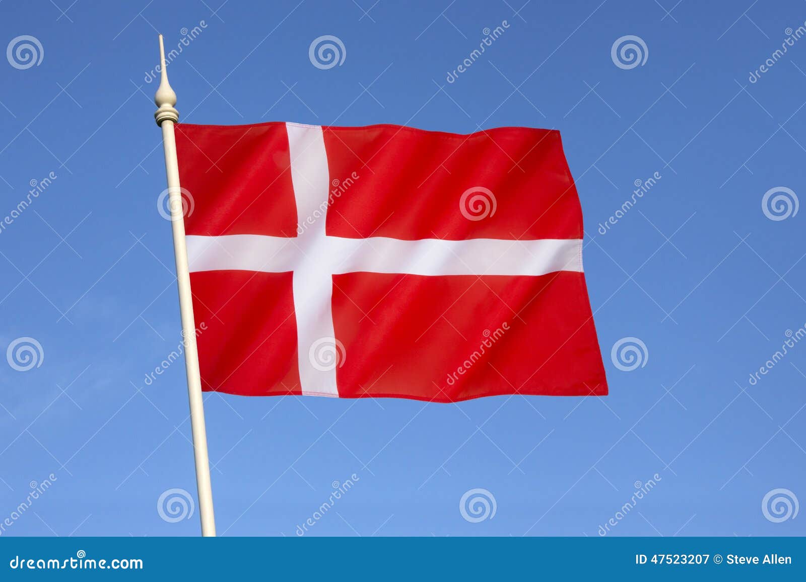 Flaga Dani, Dannebrog - obraz stock. Obraz złożonej z danisz - 47523207