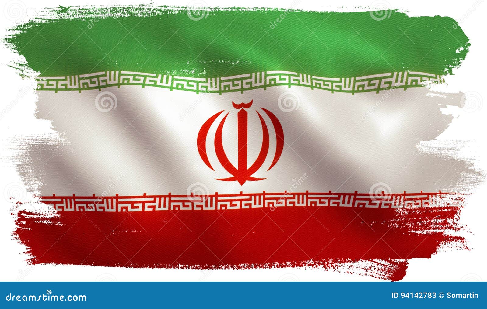 Flagga iran stock illustrationer. Illustration av textil - 94142783