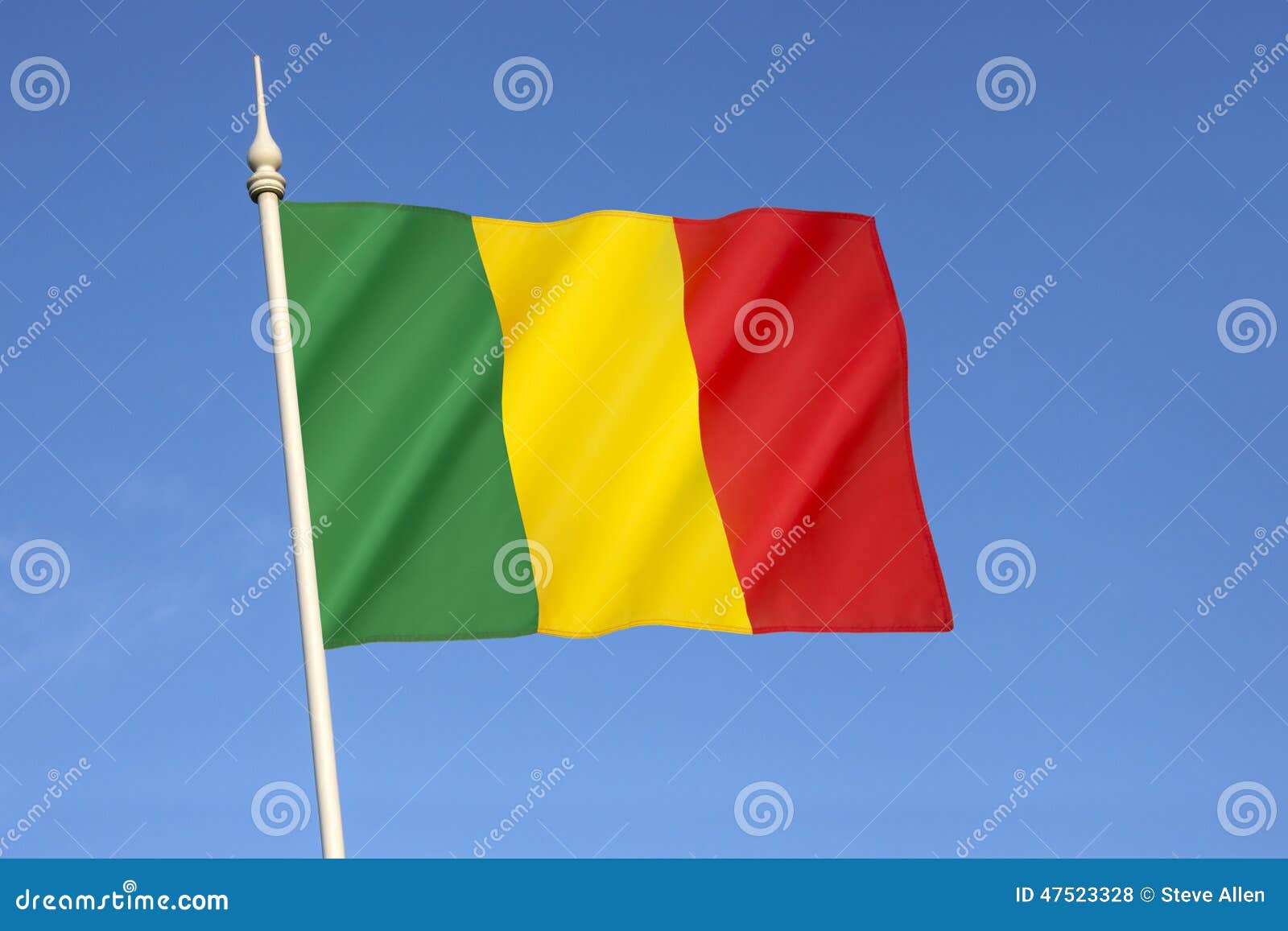 Flagga mali arkivfoto. Bild av symboliskt, land, flaggor - 47523328