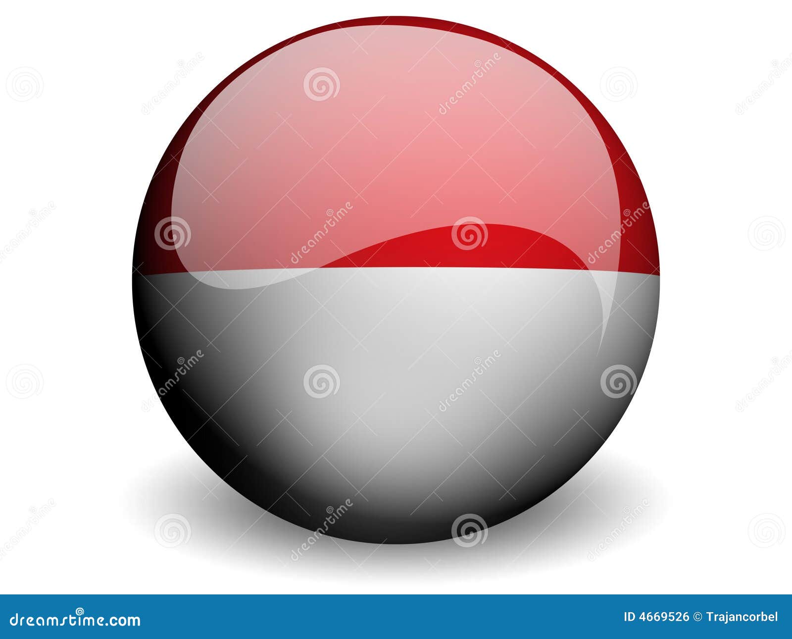 Flagga runda indonesia stock illustrationer. Illustration av land - 4669526