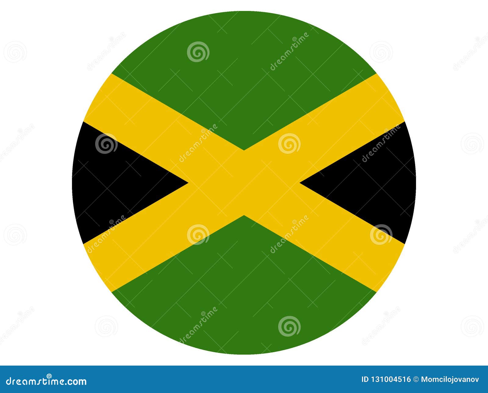 Flagga runda jamaica vektor illustrationer. Illustration av enigt ...
