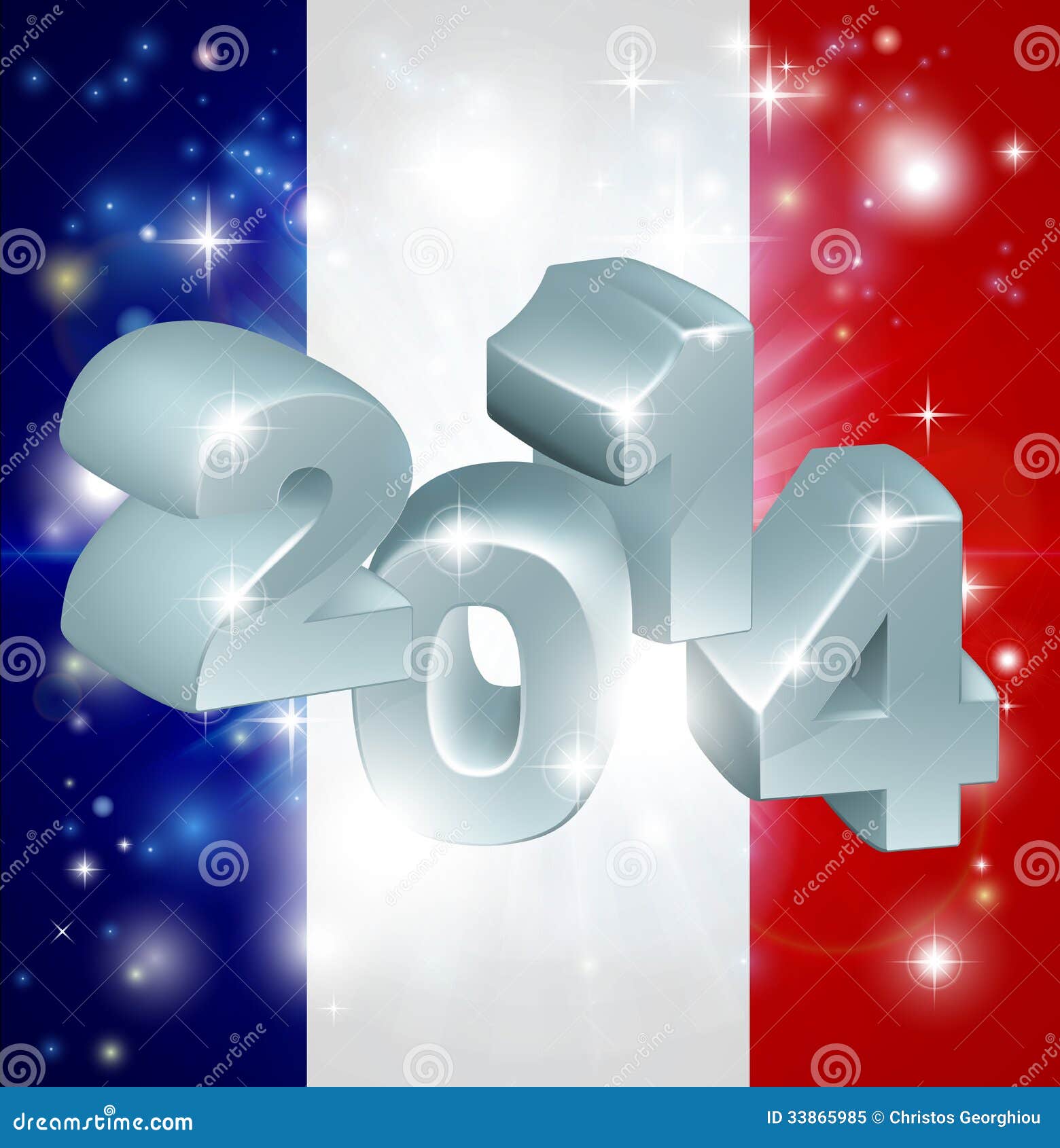 Flagge mit 2014 Franzosen vektor abbildung. Illustration von wahl ...