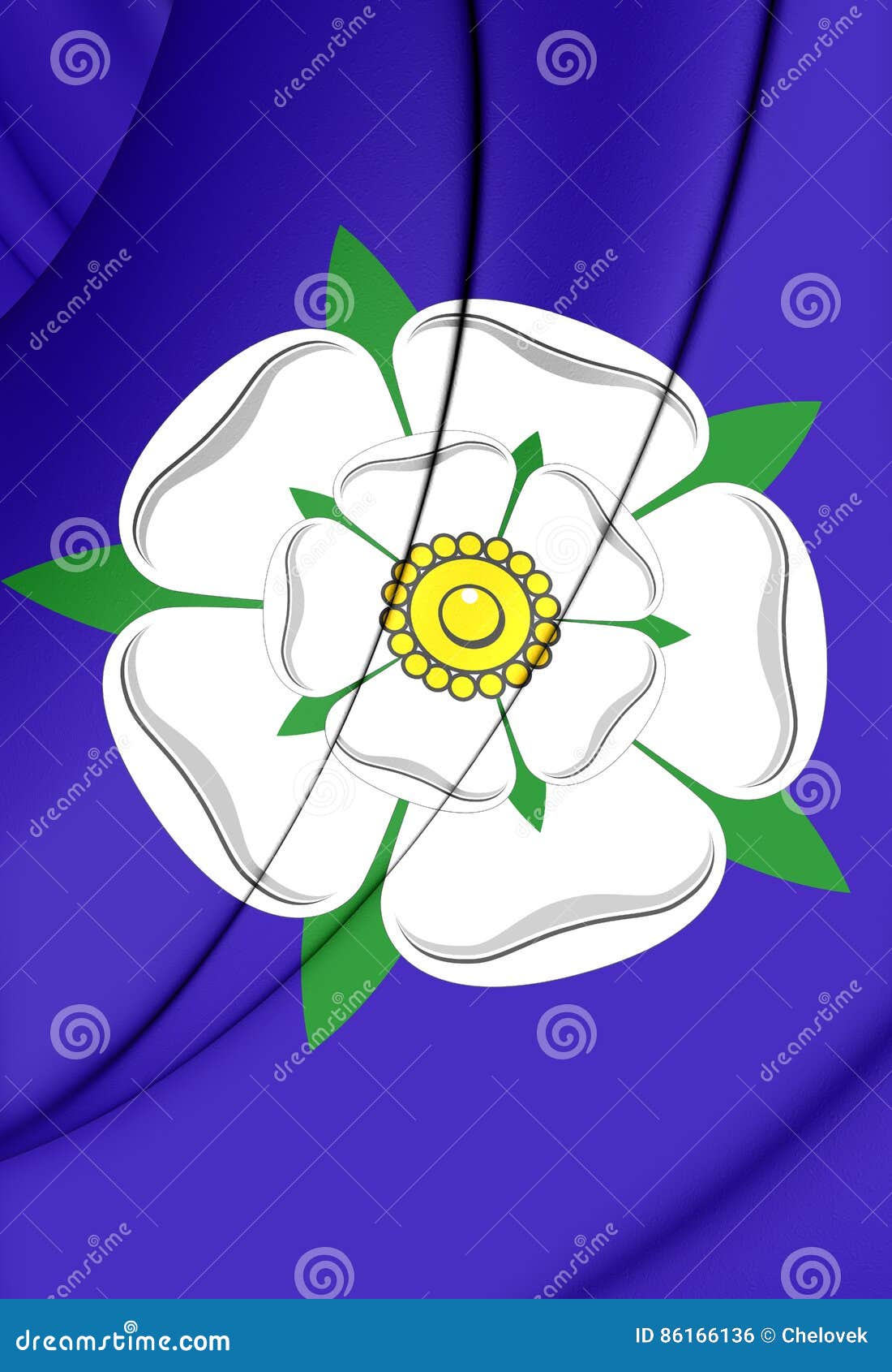 Flagge Von Yorkshire, England Stock Abbildung - Illustration von emblem ...