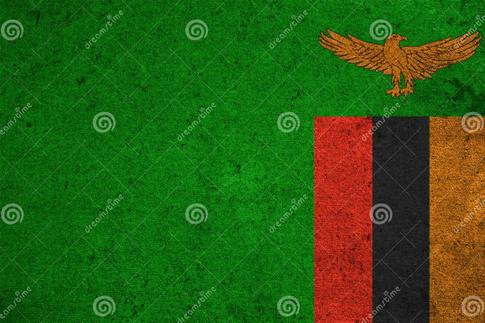 Flaggen-Sambia stock abbildung. Illustration von fahne - 82211096