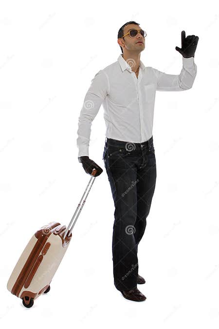 Flagging down a taxi stock photo. Image of taxi, male - 22087038