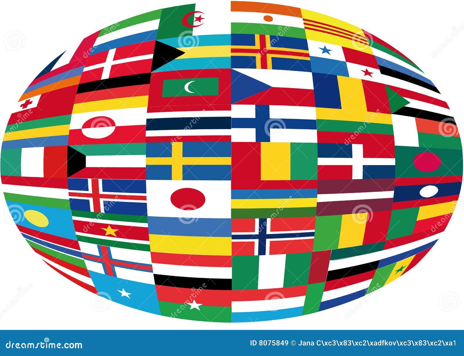 Flaggor stock illustrationer. Illustration av nationellt - 8075849