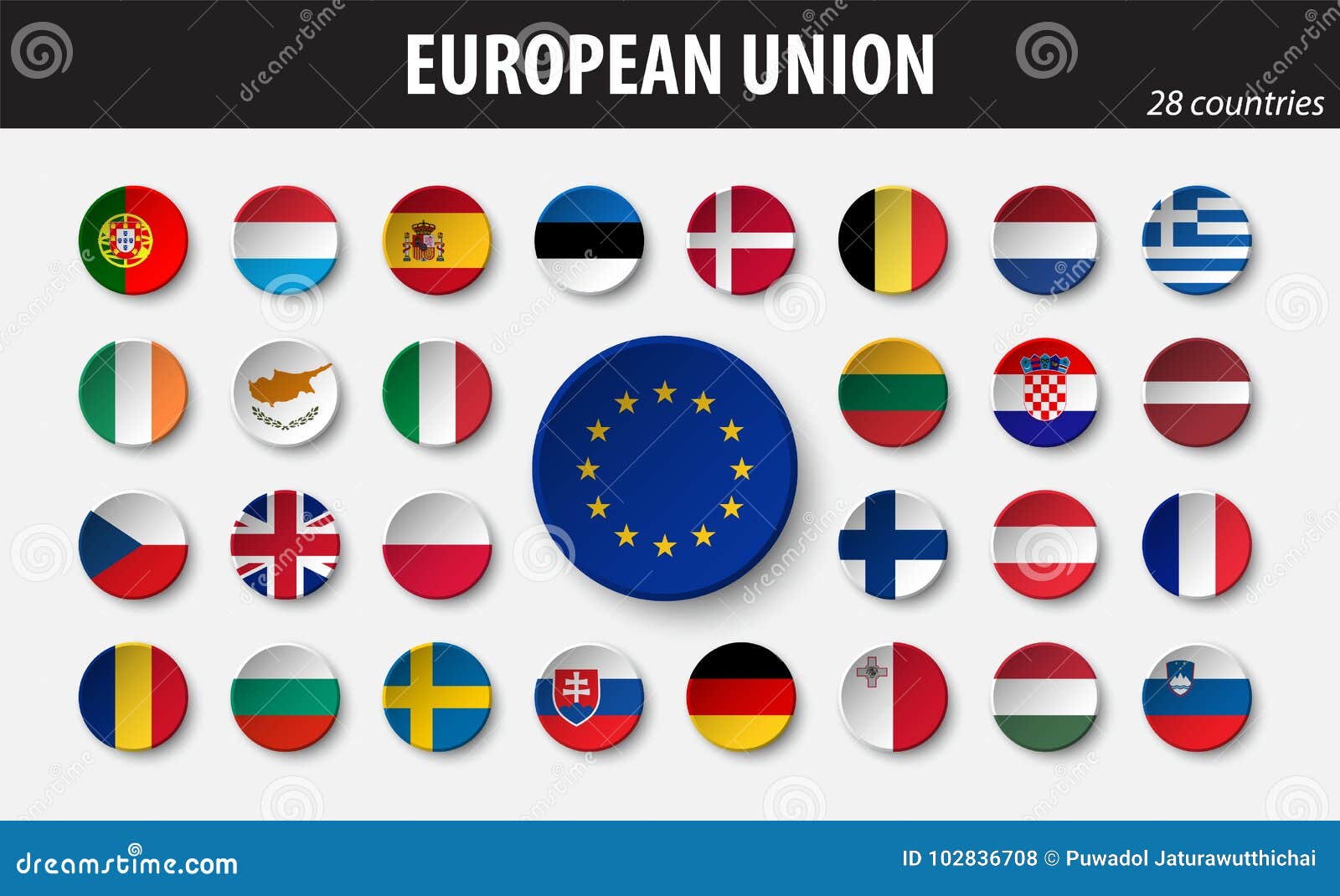 Flaggor Av Europeisk Union Och Medlemmar Vektor Illustrationer ... Flaggor Av Europeisk Union Och Medlemmar Vektor Illustrationer ...