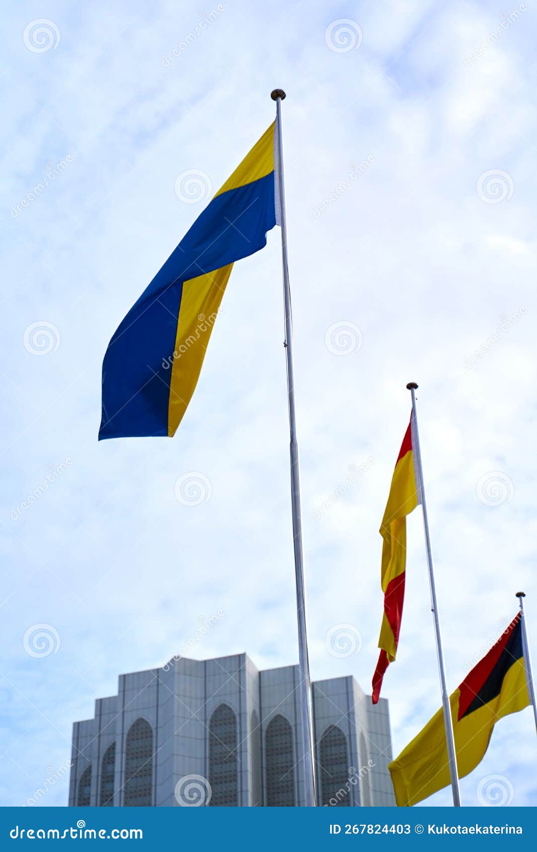 Flagpoles with Malaysian State Flags in Merdeka Square Stock Image ...